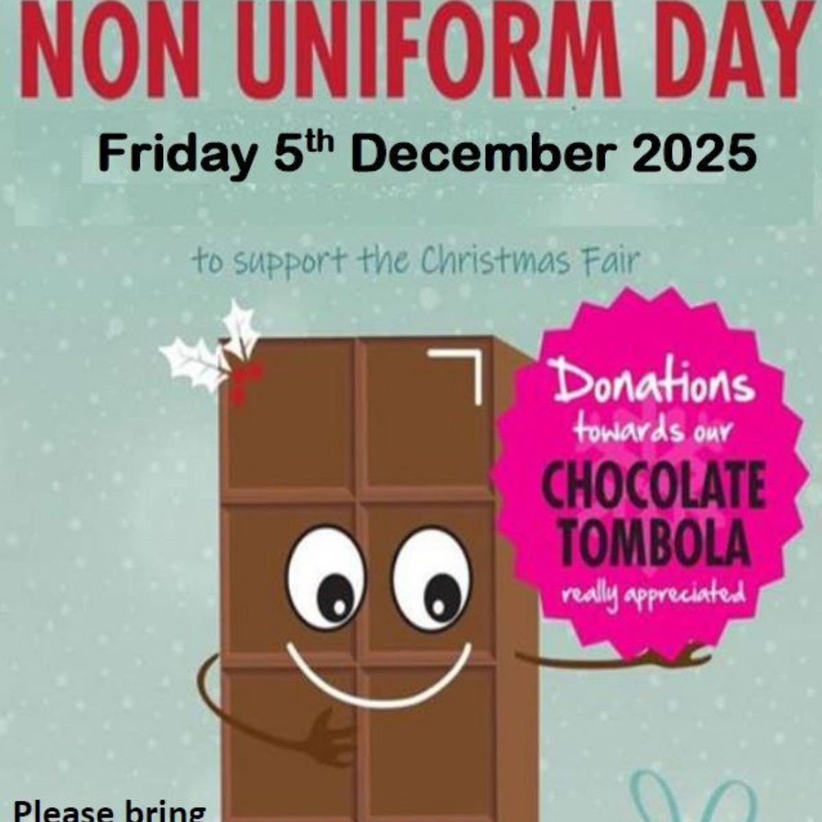 Rowhill School - Chocolate non uniform day