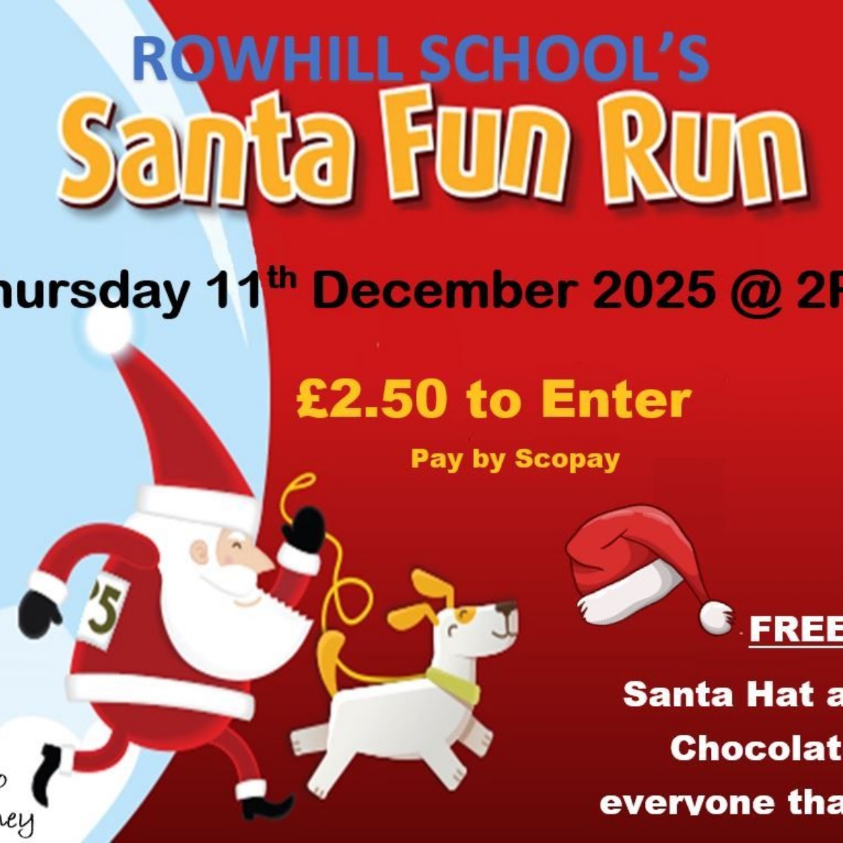 Rowhill School - Santa Fun Run